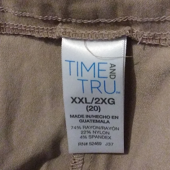 Time and Tru | Shorts | Xxl Time Tru Stretch Tan Shortstdb2 | Poshmark